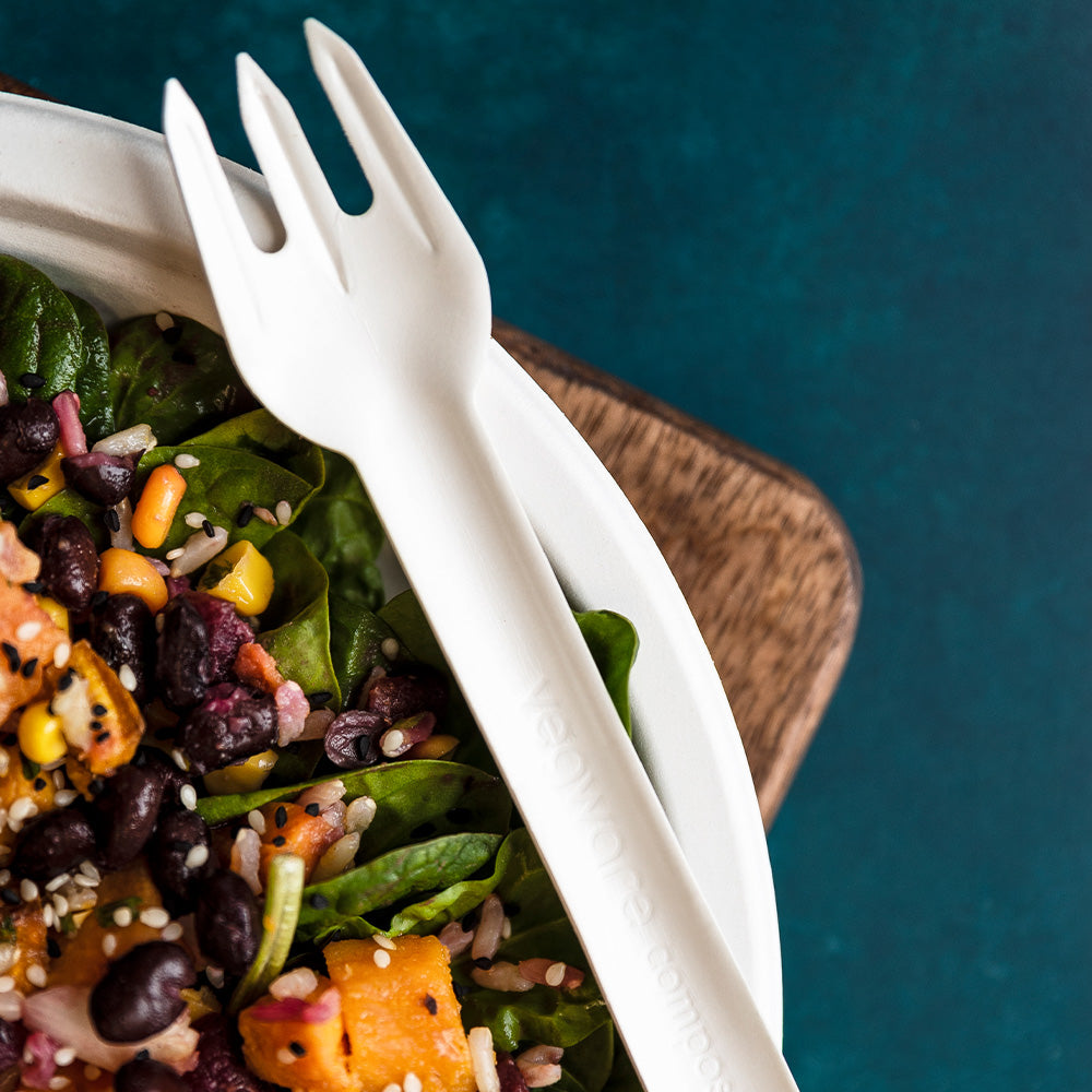 16cm High Grade Paper Fork - White – Vegware